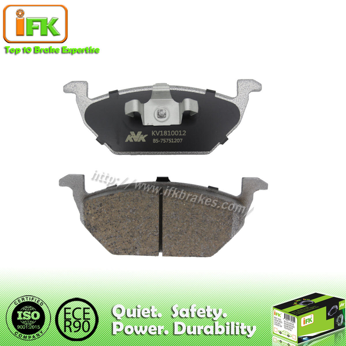 Audi No noise red Brake Pad - Buy No noise Brake Pad, No noise Audi ...